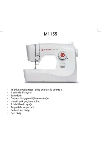 Singer Yeni Nesil M1155 Dikiş Makinesi Fiyatı - Taksit Seçenekleri