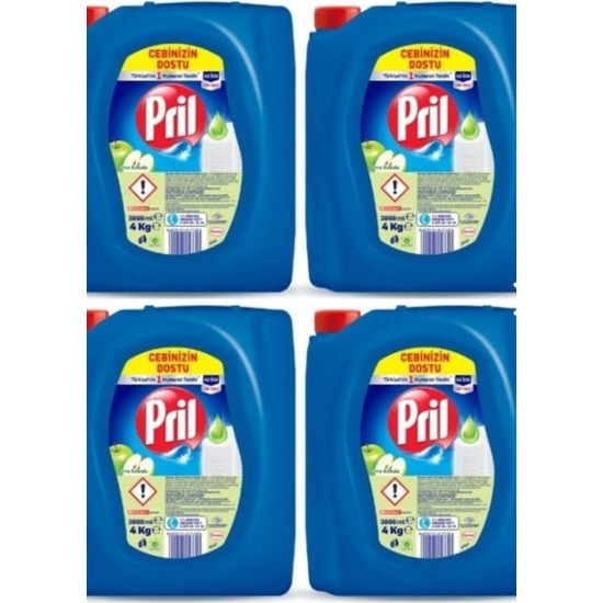 Pril Sıvı Bulaşık Deterjanı Elma 4 kg 4 Adet Fiyatı