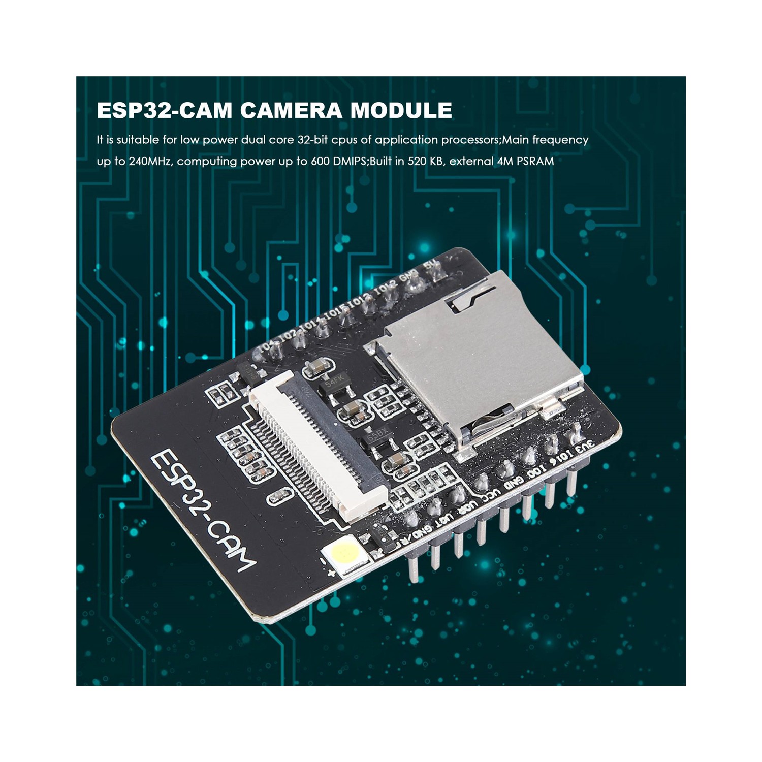 Gui Xulian ESP32-CAM Wifi+Bt Kamera Modülü Geliştirme Kartı Fiyatı