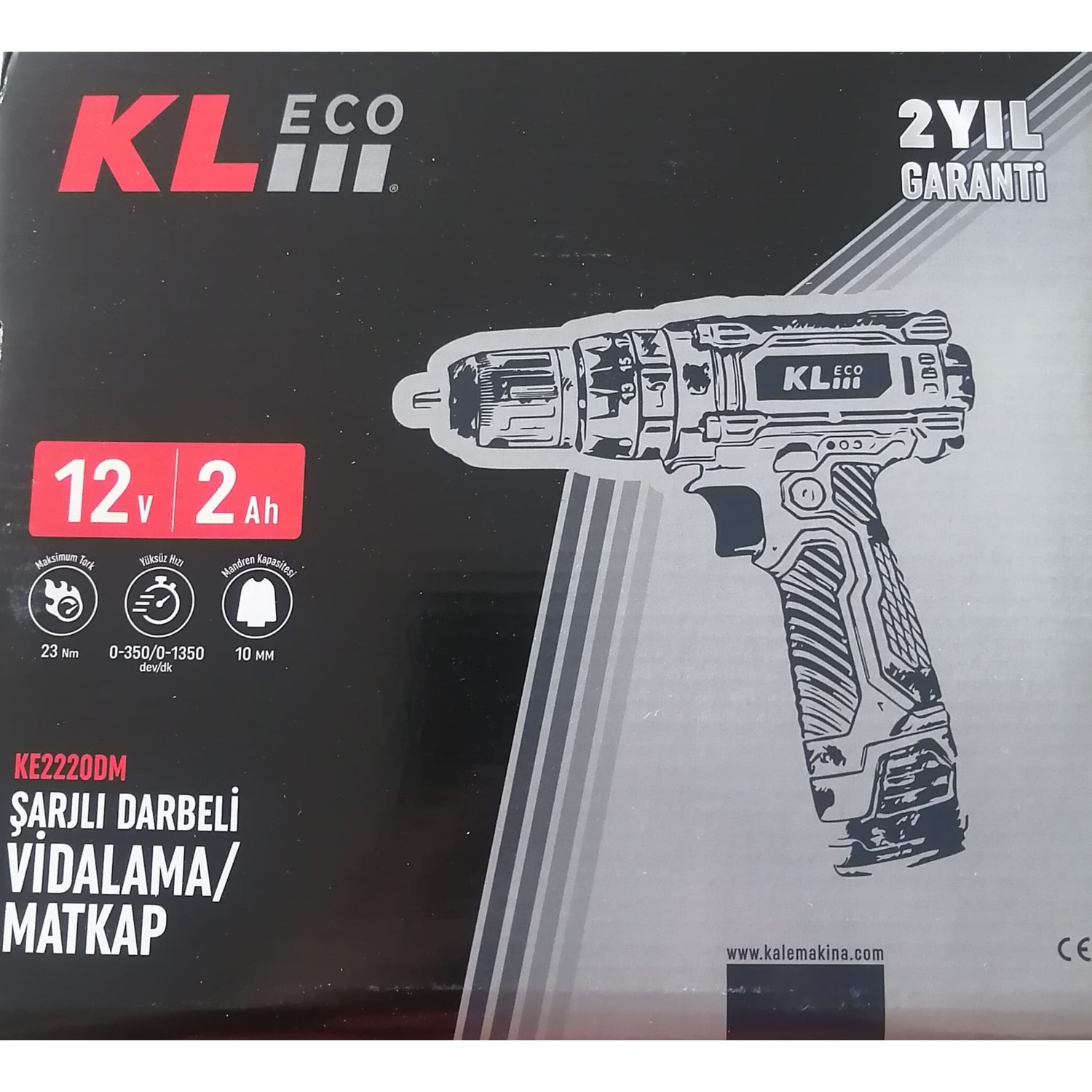 Kleco KE2220DM 12V/2Ah. Tek Akülü Li-ion Şarjlı Darbeli Fiyatı