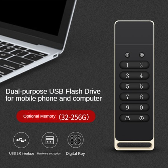 Gui Xulian Güvenli USB Sürücü, 32 GB Şifreli USB Flash Fiyatı