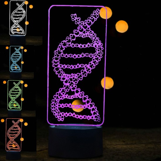 Jingyi 3D Soyut Dna LED Gece Lambası 16 Renk Değişimi Le Fiyatı