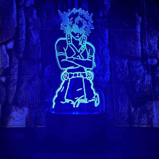 Jingyi Anime Figürü Academia Katsuki Bakugo 3D Le (Yurt Fiyatı