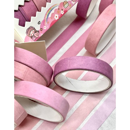 Kağıt Gemi Dükkan Soft Pembe Tonları 6'lı Washi Bant Set / Fiyatı