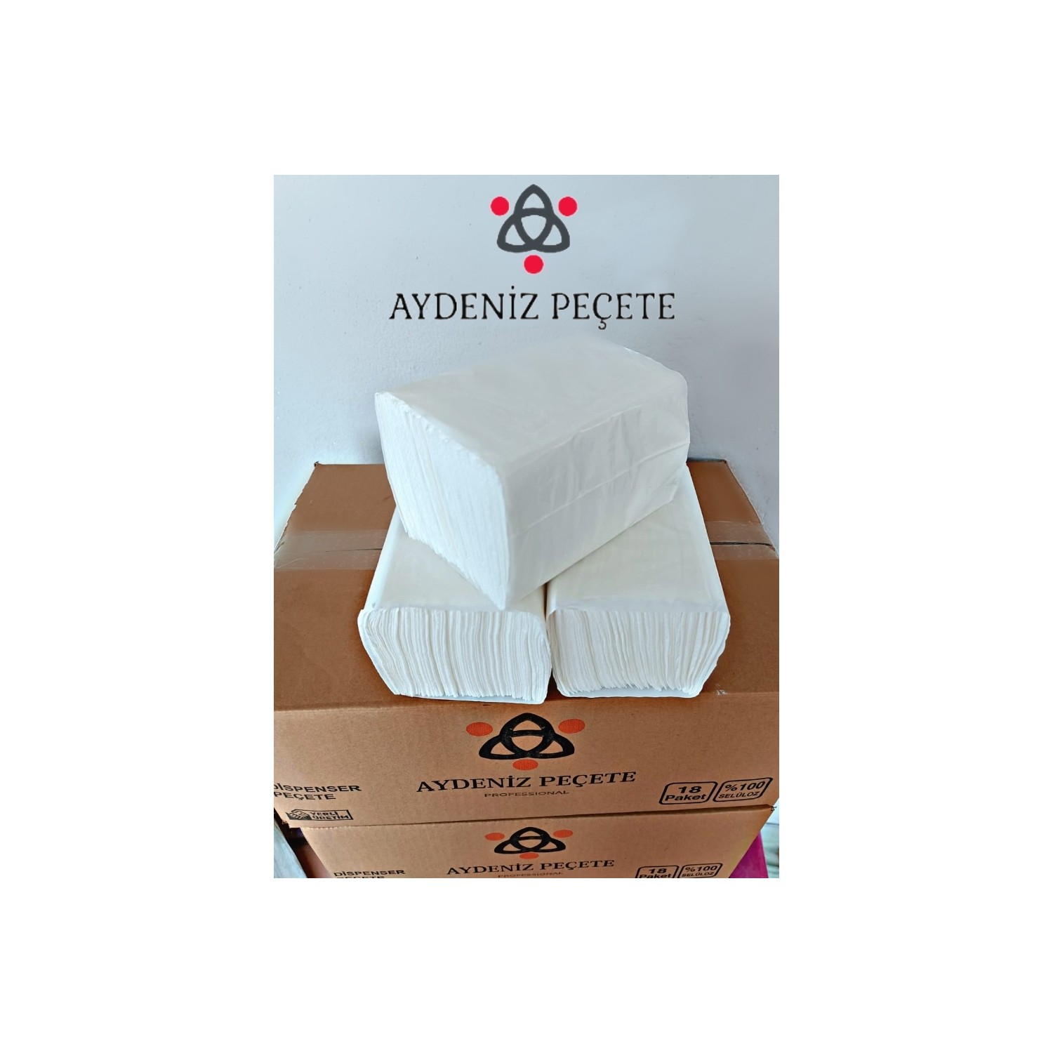 Aydeniz Peçete MASAÜSTÜ DİSPENSER PEÇETE 18 PAKET 100 LÜ 1800 ADET ...