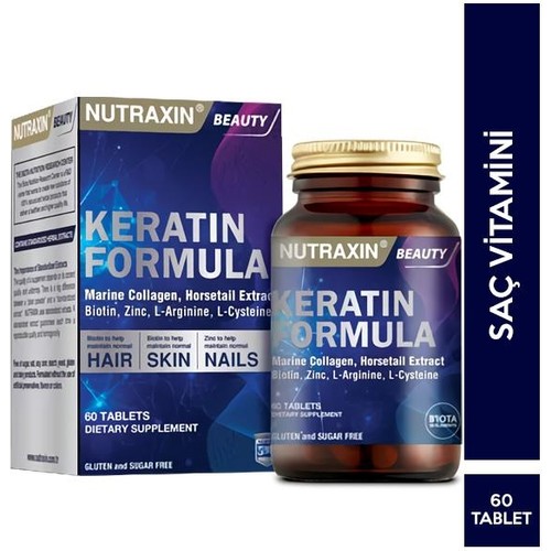 Nutraxin Keratin Formula 60 Tablet Keratin İçeren Takviye Fiyatı