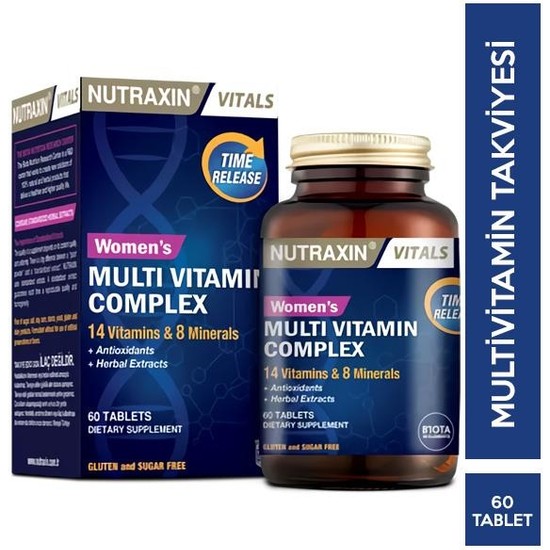 Nutraxin Womens Multi Vitamin Complex 60 Tabletkadınların Fiyatı