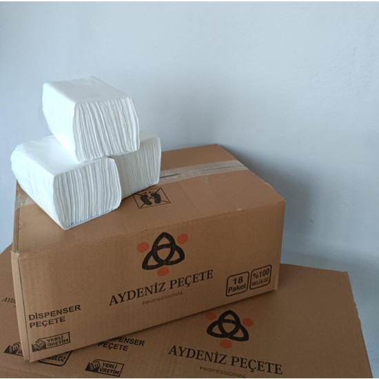 Aydeniz Peçete MASAÜSTÜ DİSPENSER PEÇETE 18 PAKET 100 LÜ 1800 ADET ...