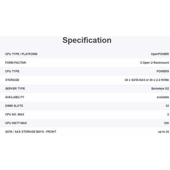 Hasyılmaz Ibm Barreleye G2 – Dvt L10 Server Sunucu ve Güç Fiyatı