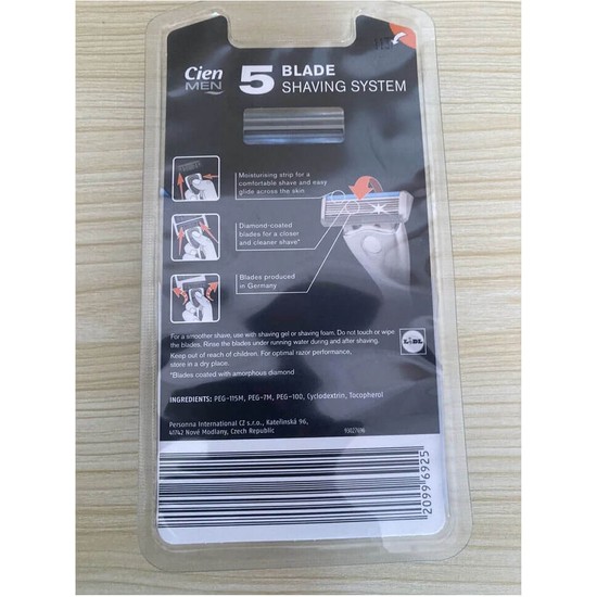 Cien Men Shark 5 Blade Shaving System Razor 5 Bıçaklı Tıraş Fiyatı