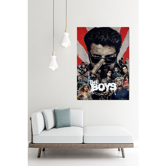 Karizma Tablo The Boys Dizi Afişi Model Ahşap Tablo 70CMX Fiyatı