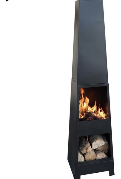 Vie Bahçe Balkon Ateş Çukuru Şömine Soba