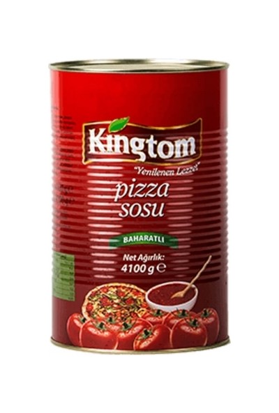 Kingtom Baharatlı Pizza Sosu 4 kg Kingtom Baharatlı Pizza Sosu 4 kg