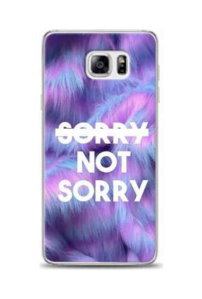 Kılıf Madeni Samsung Galaxy Note 5 Sorry-Not Sorry-Tasarımlı Telefon Kılıfı Y-Bayanlara0088