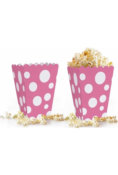 Kikajoy Pembe Karışık Puantiyeli Mısır Kutusu 10'lu Kikajoy Pembe Karışık Puantiyeli Mısır Kutusu 10'lu