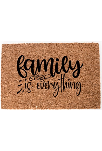 Hediye Sepeti Aile Her Şeydir Mottolu Ev Içi Kapı Önü Paspas Hediye Sepeti Aile Her Şeydir Mottolu Ev Içi Kapı Önü Paspas