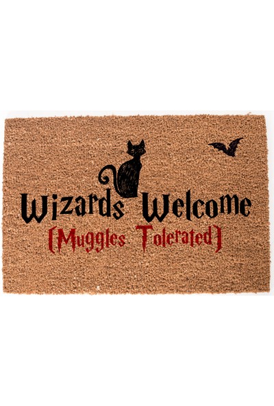 Hediye Sepeti Wizards Welcome Esprili Kapı Önü Paspas