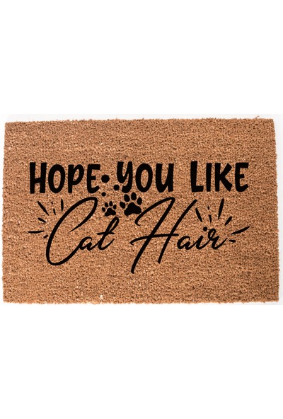 Hediye Sepeti Kedili Evlere Hope You Like Cat Esprili Paspas Mat