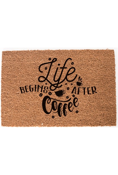 Hediye Sepeti Hayat Kahveden Sonra Başlar Mottolu Cafelere Kapı Önü Paspas Hediye Sepeti Hayat Kahveden Sonra Başlar Mottolu Cafelere Kapı Önü Paspas