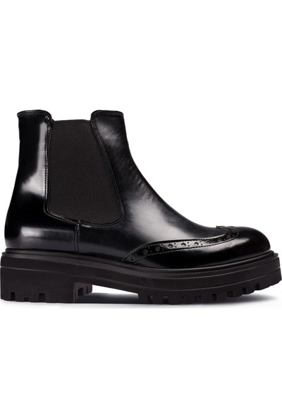 Deery Deri Siyah Chelsea Kadın Bot Deery Deri Siyah Chelsea Kadın Bot