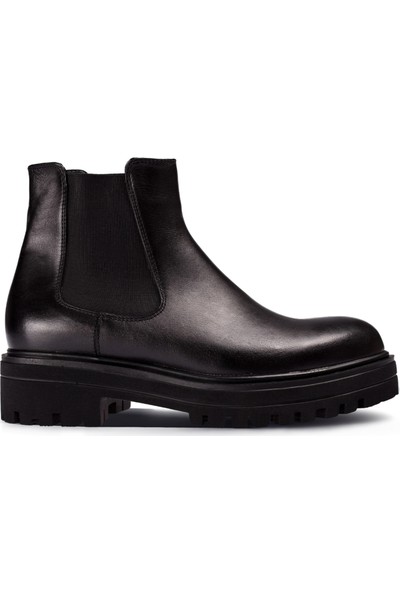 Deery Deri Siyah Chelsea Kadın Bot Deery Deri Siyah Chelsea Kadın Bot