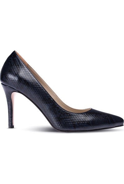 Deery Lacivert Piton Stiletto Deery Lacivert Piton Stiletto