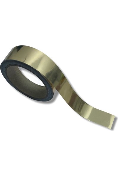 Altın Krom Nikelaj Bant - Yapışkanlı Dekoratif Krom Bant 15 mm x 10 M Altın Krom Nikelaj Bant - Yapışkanlı Dekoratif Krom Bant 15 mm x 10 M