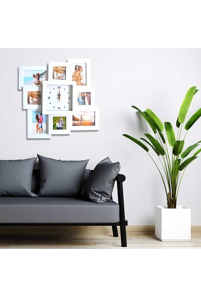 Yaşam Medya Saatli Dekoratif Duvar Çerçevesi Yaşam Medya Saatli Dekoratif Duvar Çerçevesi