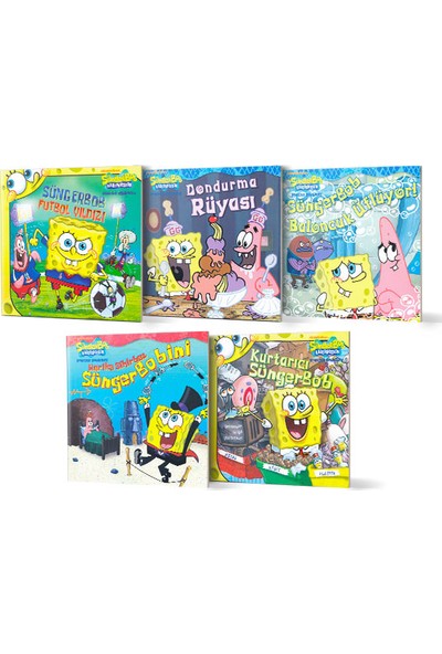 Hikaye Seti Sünger Bob - 5 Kitap Hikaye Seti Sünger Bob - 5 Kitap