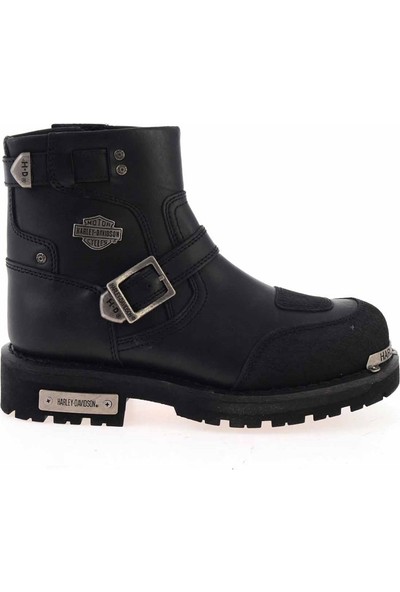 Bambi Kingmont Black Deri Kadın Bot