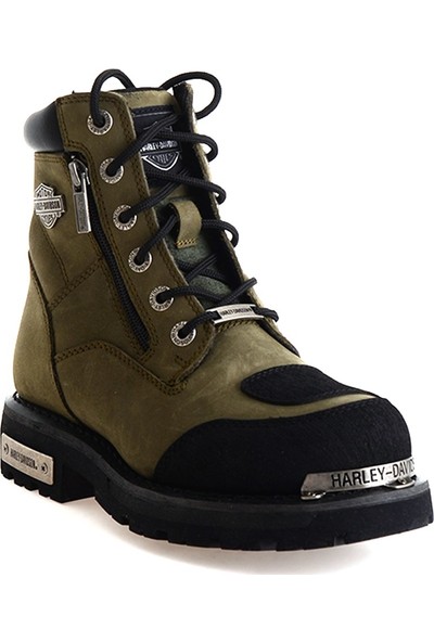 Harley Davidson Renshaw Olive Deri Kadın Bot Harley Davidson Renshaw Olive Deri Kadın Bot