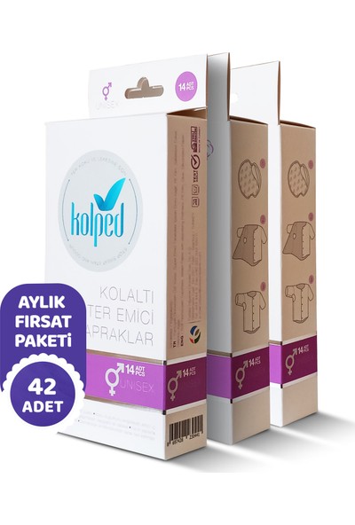 Kolped Koltuk Altı Ter Emici Ped 42 Adet Kolped Koltuk Altı Ter Emici Ped 42 Adet