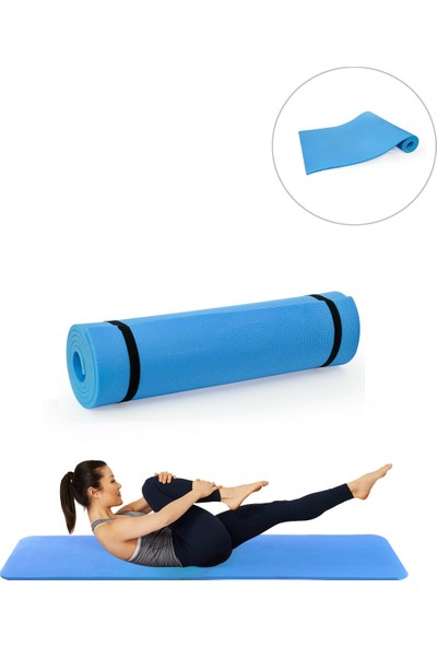 Spor Byfit 10 mm Pilates ve Yoga Minderi - Mavi