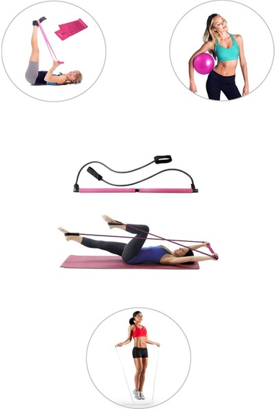 Spor Byfit Portable Studio Pilates Egzersiz Çubuğu + Pilates Denge Topu + Pilates Bandı + Atlama Ipi Spor Byfit Portable Studio Pilates Egzersiz Çubuğu + Pilates Denge Topu + Pilates Bandı + Atlama Ipi