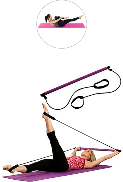 Spor Byfit Portable Studio Pilates Egzersiz Çubuğu + 10 mm Pilates Minderi - Pmb Spor Byfit Portable Studio Pilates Egzersiz Çubuğu + 10 mm Pilates Minderi - Pmb
