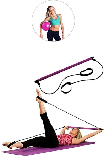 Spor Byfit Portable Studio Pilates Egzersiz Çubuğu + Pilates Denge Topu Spor Byfit Portable Studio Pilates Egzersiz Çubuğu + Pilates Denge Topu