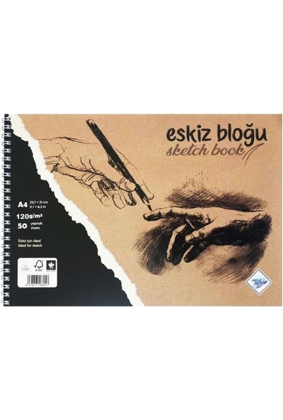 Art Liva Dokulu Eskiz Defteri 50 Sayfa A4 120 gr Art Liva Dokulu Eskiz Defteri 50 Sayfa A4 120 gr