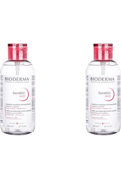 Bioderma Sensibio H2O Hassas Ciltler Misel Solüsyon 850 ml x 2 Bioderma Sensibio H2O Hassas Ciltler Misel Solüsyon 850 ml x 2