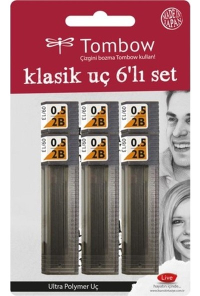 Tombow Kalem Ucu 0.5 Uç 0,5 mm 2b Blisterli Tombow Kalem Ucu 0.5 Uç 0,5 mm 2b Blisterli