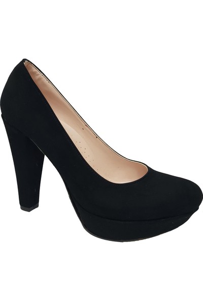 Zarif 3641 20MM Süet Platform Topuklu Ayakkabı