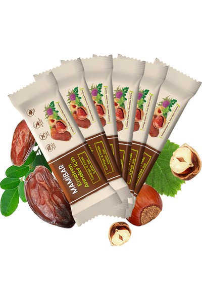 Mamibar Emziren Anneler İçin Bar Moringa & Fındık 40 gr x 6 Adet Mamibar Emziren Anneler İçin Bar Moringa & Fındık 40 gr x 6 Adet