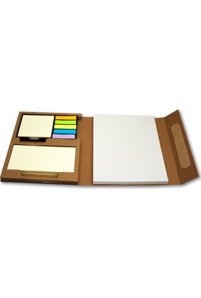 Notyaz Kraft Organizer Çizgili Notebook Plastik Kalıplı Model 150 x 200 mm