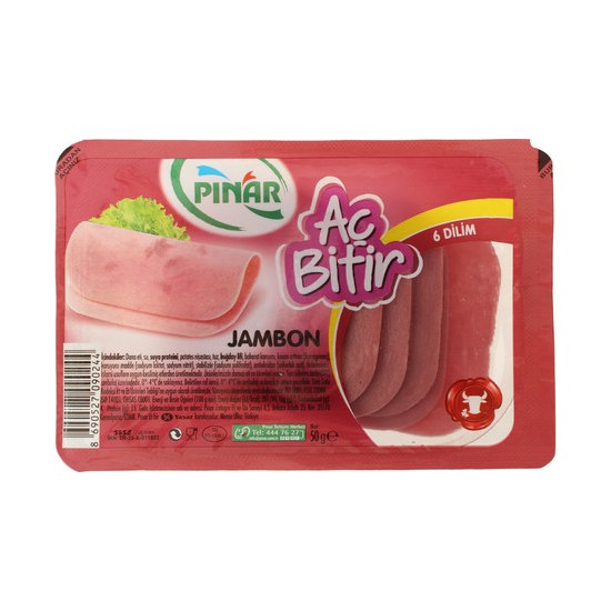 Pınar Dana Jambon Aç Bitir 50 gr Fiyatı - Taksit Seçenekleri