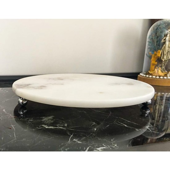 Malash Mermer Stand, Gümüş Ayaklı Stand Fiyatı