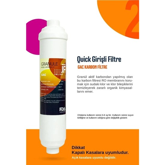 Yaman Group Jammy Filter Marka Inline Kapalı Kasa 6'lı Lg Fiyatı