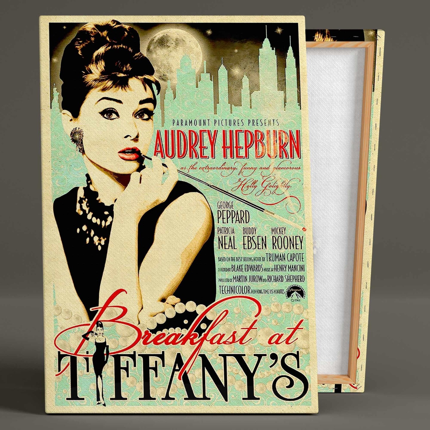 SML Tablo Audrey Hepburn Breakfast At Tiffany's Filmi Dikey Fiyatı