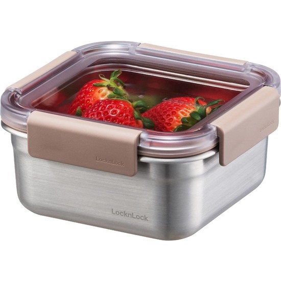 Lockn Lock Paslanmaz Çelik Fırın & Saklama Kabı Kare Kilitli Fiyatı