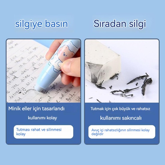 Just For U Yaratıcı Itme Tipi Çocuk Silgi Karikatür Basın Fiyatı