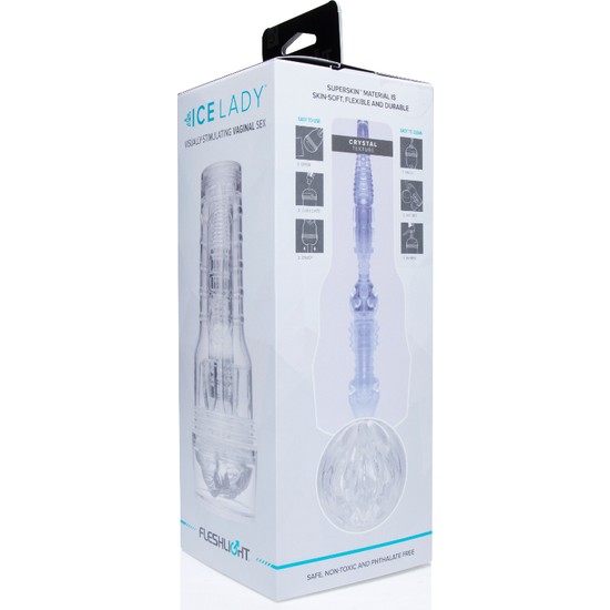 Fleshlight Ice Lady Crystal 艦effaf S眉per Realistik Vajina Fiyat谋