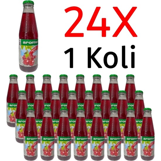 Aroma Vişneli Cam Meyve Suyu 200MLX24 Adet Fiyatı